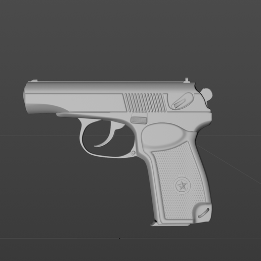 🔫 Digital model of the Soviet Makarov pistol・Archivo OBJ para Impresión ...