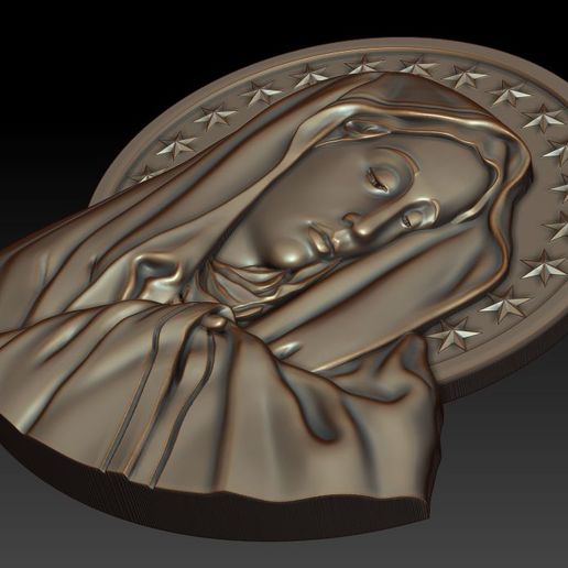 STL file Virgin Mary 3 🎨 ・3D print object to download・Cults