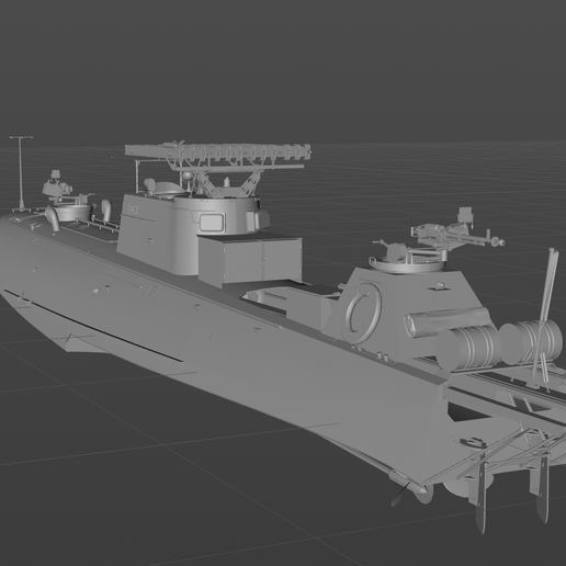 🛥️ Torpedero soviético G-5 (tipo XI-bis) TKA-106 Material del modelo 3D ...