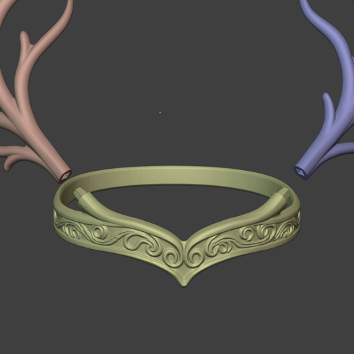 🍂 Elven Antler Crown・ STL File for 3D printing・Cults
