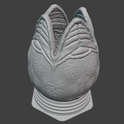 👽 Alien Egg Pod Stand - Sci-Fi Decorative Container・Free STL File for ...