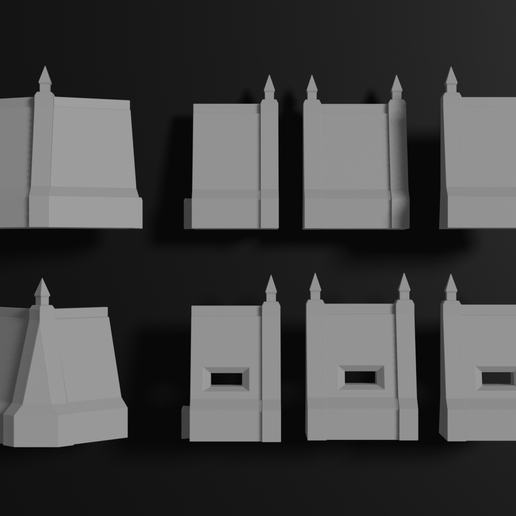 Free STL file Modular Gothic Wall segments ⚔ ・3D print design to ...