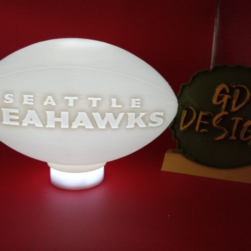 🏈 Seattle Seahawks 3D NFL FOOTBALL TEALIGHT・ STL File for ・Cults