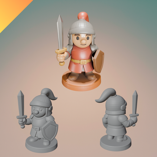 🗡️ Knight Pawn Fantasy Board Game Piece 3D Print – STL + GLB – Medieval ...