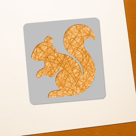 squirrel template art