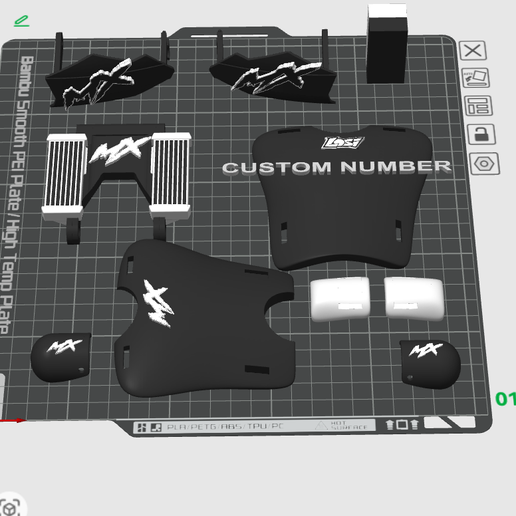 🚁 LOSI PROMOTO MX UPGRADE KIT BLACK CUSTOM・ STL File for 3D printing・Cults