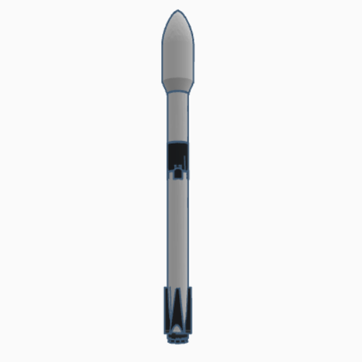 🚀 Ultra detail Spacex Falcon 9 rocket・Free 3D File for ・Cults
