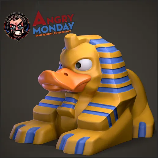 🦆 Sphinx Duck・ STL File for 3D printing・Cults