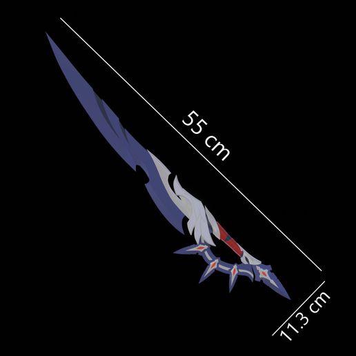 🗡️ Moze Sword - HSR Honkai Star Rail・ STL File for 3D printing・Cults