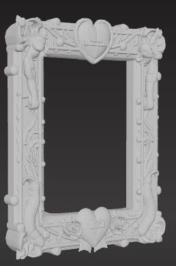 ️‍🔥 Gothic Love Picture Frame (STL Format)・ STL File for 3D printing・Cults