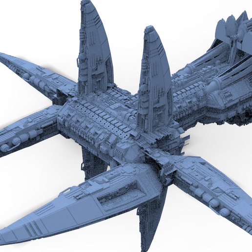 OBJ file Wraith Interceptor ship 2 🚢 ・Model to download and 3D print・Cults
