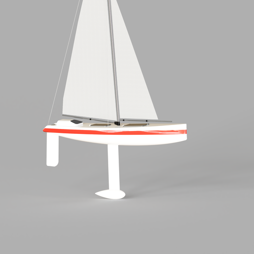 ⛵ RG65 Sailboat - 3D Printable RC Racing Yacht・ STL File for 3D ...