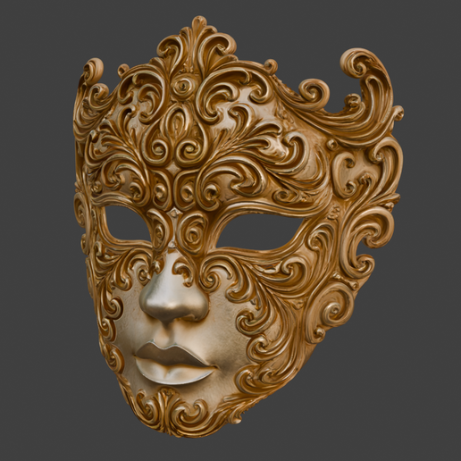 🎭 Gala Mask・ STL File for 3D printing・Cults