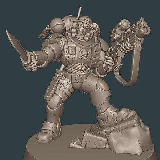 STL file Lieutenant in Phobos armour 🦸 ・Design to download and 3D print ...