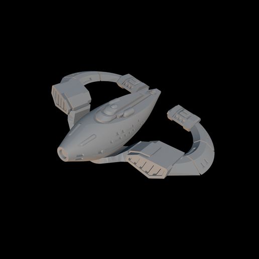 🚢 NSEA Protector Galaxyquest Chibi Ship・ STL File for 3D printing・Cults