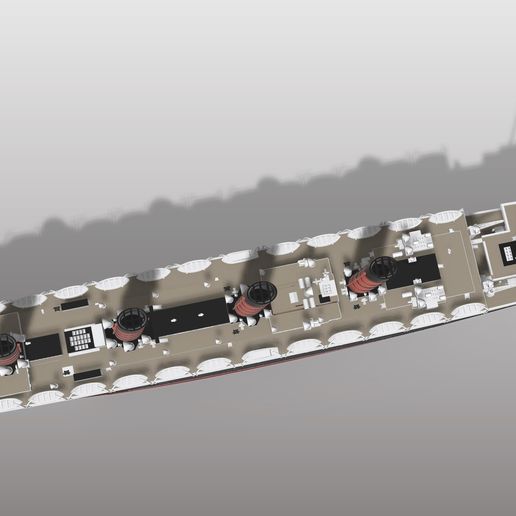 🌊 RMS AQUITANIA Cunard ocean liner model kit・ STL File for 3D printing ...