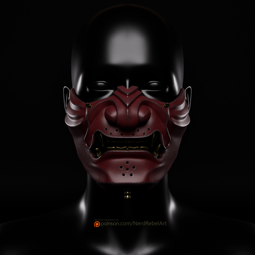 👻 Tsushima Ghost mask・Free STL File for 3D printing・Cults