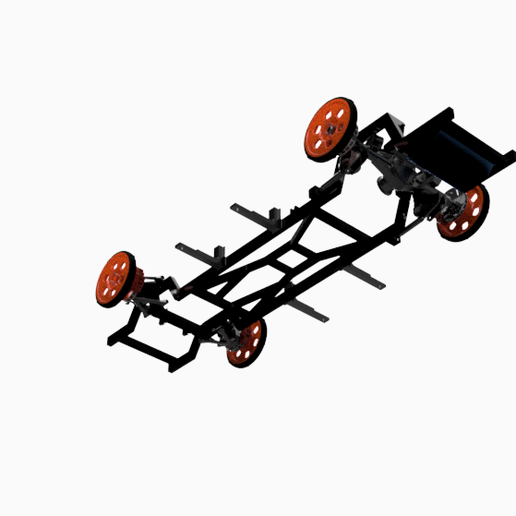 🖼️ FRAME 56 FORD F100 FOR 1/25 MODEL KIT. Chip Foose FD100 slammed ...