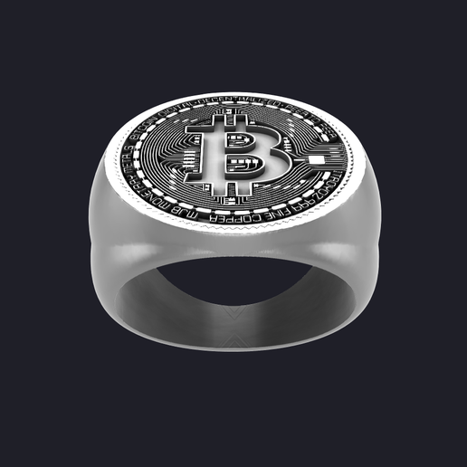 💍 Bitcoin Ring 3D MODEL・ 3D File for 3D printing・Cults