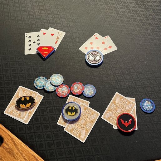 🃏 Super Hero Themed Poker Card Cappers・Free 3D File for ・Cults