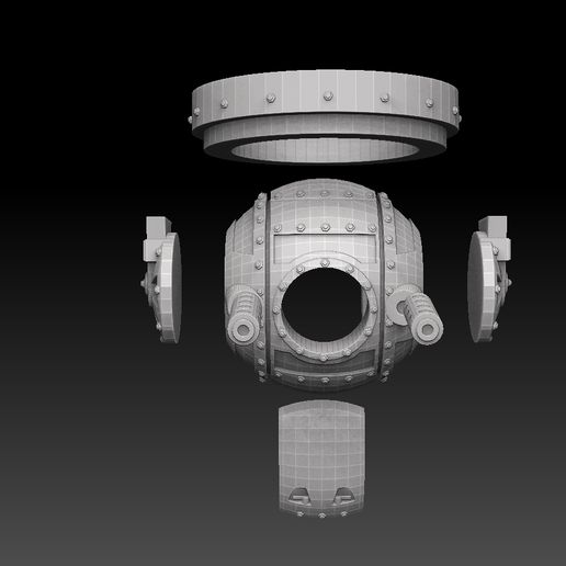 Ball Turret・ 3D File for ・Cults