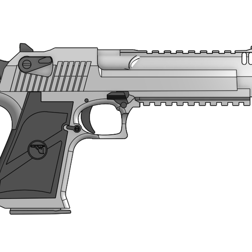 desert eagle outline