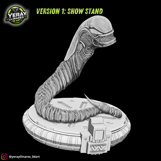 👽 Chestburster - Maximum Detail Replica - Saga Alien - 3D Model for SLA ...