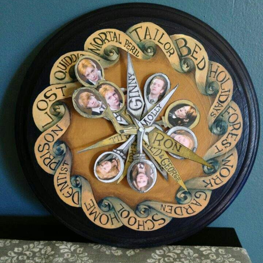 weasley clock printable
