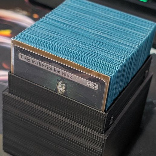 📦 MTG Commander Deck Box 100+ Double Sleeved Cards・Free STL File for ・Cults