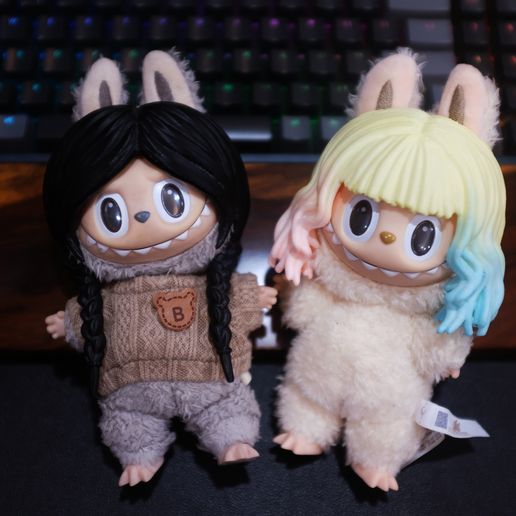 💇 Labubu Accessories Toys - Enid Wednesday Hair Wearable・3D Print with ...