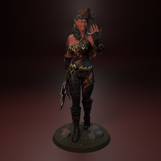 🎲 Karlach from Baldur's Gate 3. 5 versions・ STL File for 3D printing・Cults