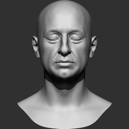 ♂️ Male Base mesh head multi expressions 3d stl model 3D print model・Archivo 3D para Impresión ...