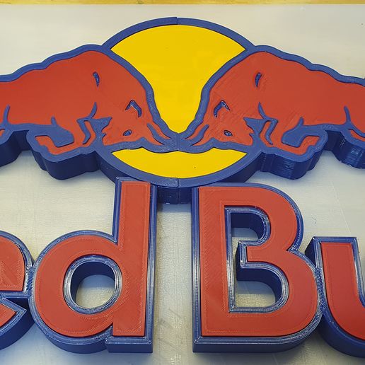 🐂 Red Bull Lamp, Red Bull Lamp・ STL File for ・Cults