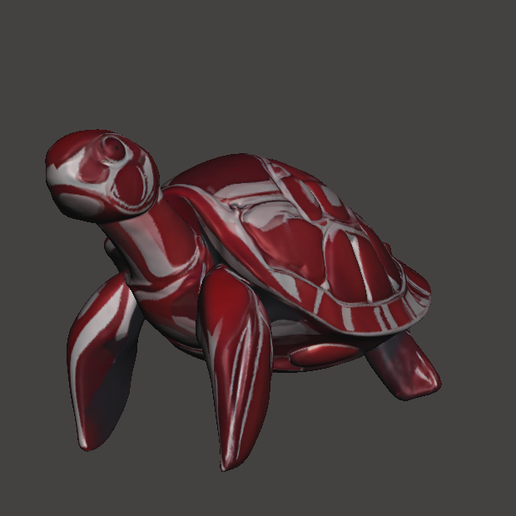 🐢 Striking Pattern Turtle Form Figure Unique & Detailed 3D Print Model ...