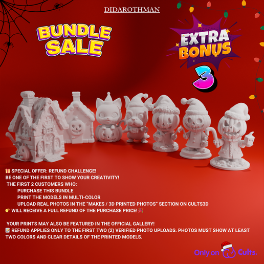 Halloween Christmas Bundle Pack 🎃🎄 | Exclusive 3D Printable Holiday ...