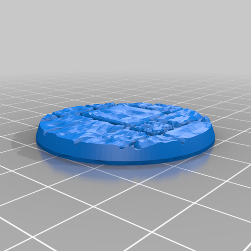 🧸 40mm Stonework Textured Bases・Free 3D File for ・Cults