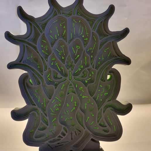 STL file Mind Flayer Mandala Esque Art 🎨 ・3D print object to download・Cults
