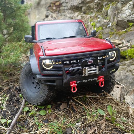 🚁 Bumper with winch mount for traxxas trx4 bronco・ OBJ File for 3D ...