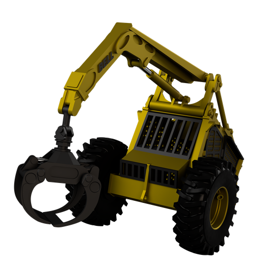 🔔 220C three wheeler grapple loader HO scale 1:87・ STL File for 3D ...