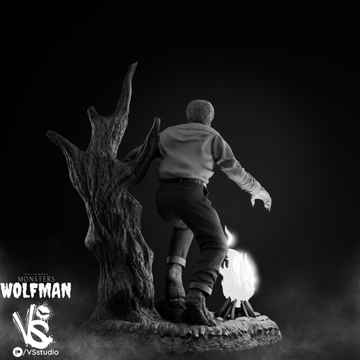 🐺 Wolfman(Monsters)・ 3D File for 3D printing・Cults