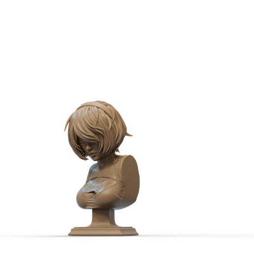 👤 2B Bust 3D Print・ STL File for 3D printing・Cults