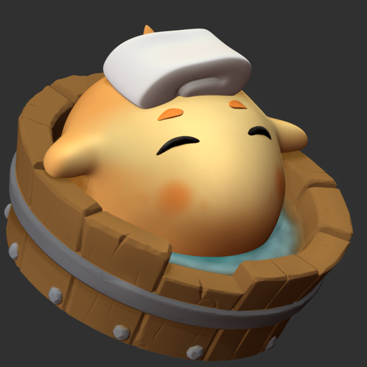 🧸 SAUNA SPRITE- teamfight tactics・ STL File for 3D printing・Cults