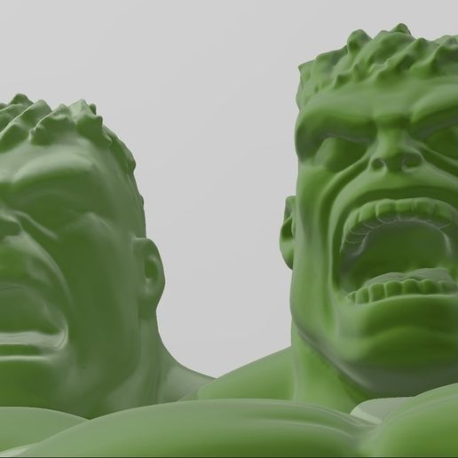 👤 HULK Half Bust・Free 3D File for ・Cults