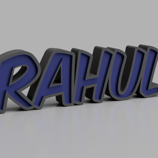 rahul logo 3d