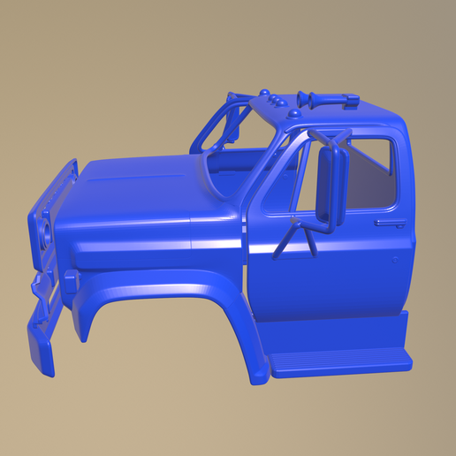 🚙 CHEVROLET C70 1979 PRINTABLE CABIN TRUCK BODY IN SEPARATE PARTS・ STL ...
