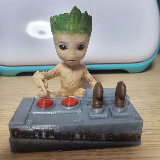 3D printer Baby Groot 5-5 (Don't Push This Button) • made with Ender 3 ...
