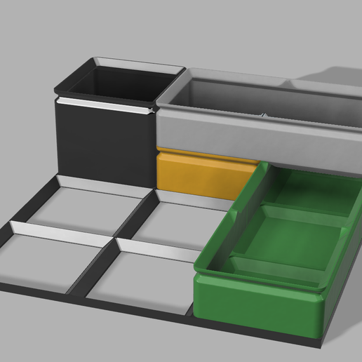 Descargar archivo Cajas organizadoras • Objeto imprimible en 3D ・ Cults