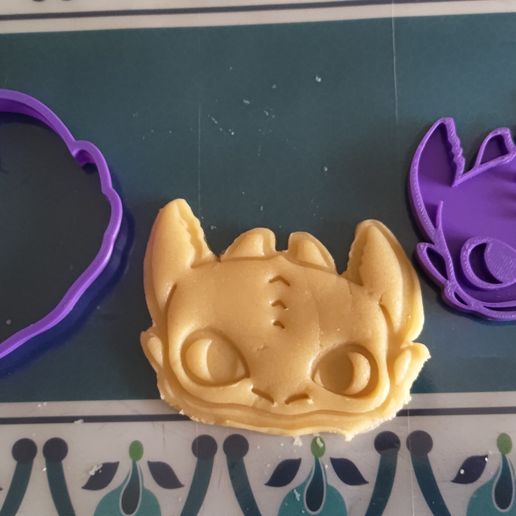 🍪 Toothless Cookie Cutter (Two Piece) How to train your dragon・ STL ...