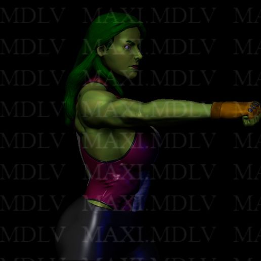 👩 She Hulk・ 3D File for ・Cults