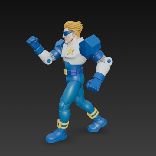 🎮 Captain Commando・ STL File for 3D printing・Cults